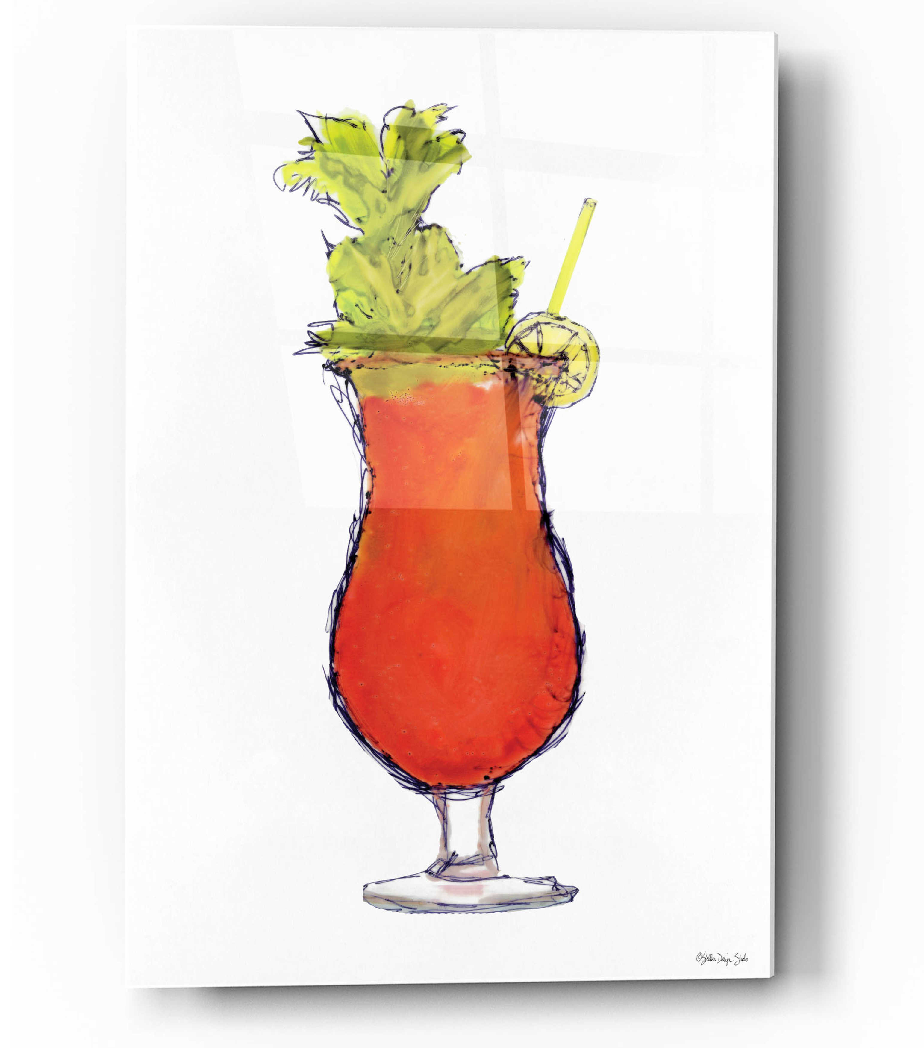 Bay Isle Home™ ''Bloody Mary'' By Stellar Design Studio, Acrylic Glass Wall Art | Wayfair
